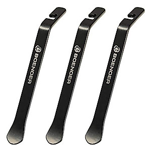 Boenoea Bicycle Tire Lever Stainless Steel Tire Changing Tool,Bike Tire Removal Repair Tools (Metal)