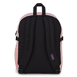 JanSport Main Campus Backpack - Travel, or Work Bag w 15-Inch Laptop Sleeve and Dual Water Bottle Pockets, Misty Rose