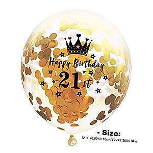 jojofuny 15pcs Birthday Balloons Gold Number Balloons Garland Decor Black Balloons Birthday Party Backdrop Latex Number Birthday Party Balloons Garland Decorative Balloons Set Wreath