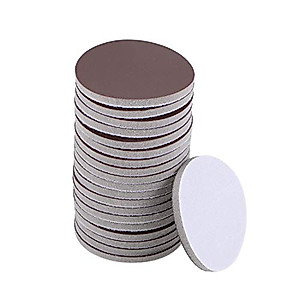 uxcell 3-Inch Sanding Sponge Hook and Loop Sanding Disc Wet/Dry for Car Wood Drywall Metal Brown Corundum 3000 Grit 20 Pcs