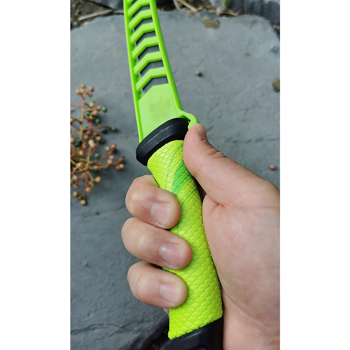 MV K1 Fillet Knife, Sharp 3CR13 Stainless Steel with Nonstick Coating Blade 5" - 9", Professional Knives for Filleting and Boning, Non-Slip Handles, Includes Protective Sheath. (green, 9)