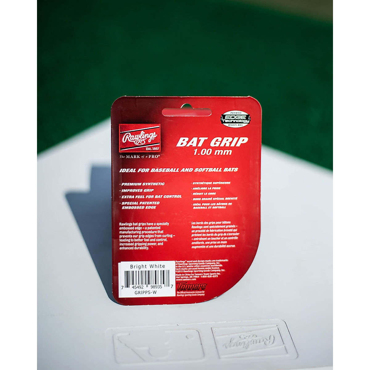 Rawlings | 1.00mm BAT GRIP | Baseball/Softball | Electric Blue