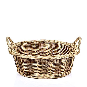 Rurality Baskets for Gifts Empty to Fill Chocolate Nuts for Women, Holiday,Mother's Day,Birthday,Wicker Present basket with Handle for Bread,Fruits