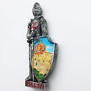 3D Malta Armored Warrior Refrigerator Magnet Tourist Souvenirs Stickers,Home & Kitchen Decoration Malta Fridge Magnet from China