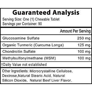Advanced Hip and Joint Supplement for Dogs Large Breed - Glucosamine for Dogs Mobility & Pain Relief - Chondroitin, MSM & Turmeric | Bundle Pack(Chewable Tablets + Powder)