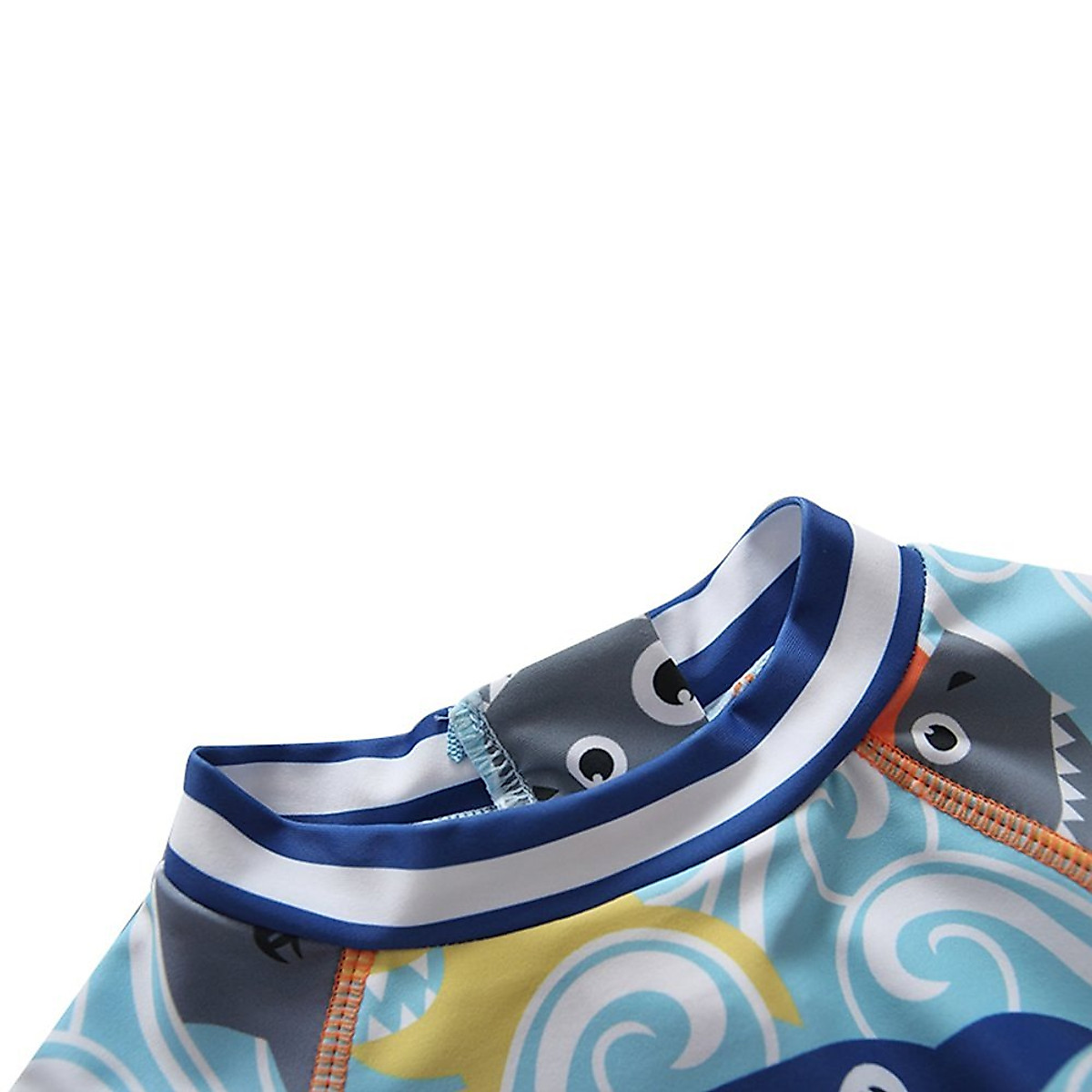 Baby Boys Swimsuit One Piece Toddlers Zipper Bathing Suit Swimwear with Hat Rash Guard Surfing Suit UPF 50+ (Shark, 3-6 Months)