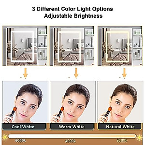 JBLCC Makeup Vanity with Lights Mirror, Large Makeup Table Set Vanity Mirror with Lights, Vanity Desk with Storage Shelves, Drawers, Modern Vanity Table for Bedroom White (3078LED)