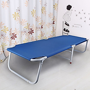 Toxz Folding Single Bed Folding Office Napping Bed Folding Bed Outdoor Camp Bed,Tough Oxford Cloth,Security Locks, Breathable Anti-Slip(Ship from US!)