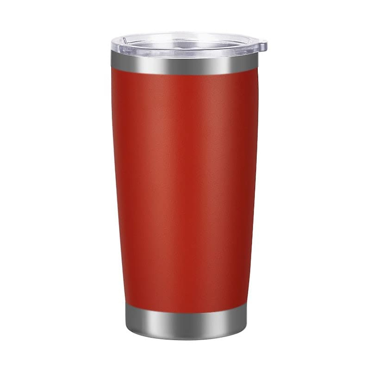 Flyer 20-Ounce Tumbler, Stainless Steel Vacuum Insulated Water and Coffee Tumbler Cup, Double Wall Powder Coated Spill-Proof Travel Mug Thermal Cup for Home and Outdoor (Red)