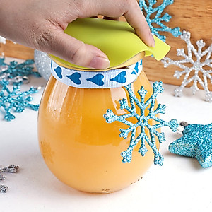 Cabilock 4pcs Rubber Non Slip Jar Gripper Pads Multi Purpose Non Slip Jar Lid Grip Pad Bottle Opener for Seniors Kids Women Kitchen Coasters Round