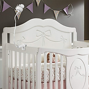 iTODOS (Update Version) Gooseneck Baby Monitor Mount Compatible with Arlo, Motorola Baby Monitor and Most Universal Monitors Camera, 27inch Length Stable and Durable Flexible gooseneck - White