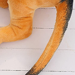 ihtha Realistic Puppy Figure for Bedroom Nursery Entryway Foyer Children's Day Gift Garden Gnome (Black, C)