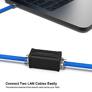 BENFEI RJ45 Inline Coupler, 5 Pack Cat7 Cat6 Cat5e Ethernet Coupler Female to Female