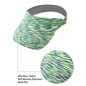 SATINIOR 4 Pieces Sun Visor Hats Adjustable Sports Visor Cap Quick Dry Hat for Women Men Tennis Cycling Running Golf Jogging