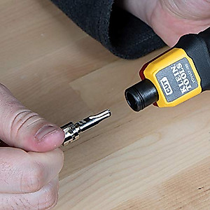 Klein Tools VDV427-300 Impact Punchdown Tool with 66/110 Blade, Reliable CAT Cable Connections, Adjustable Force, Includes Pick and Spudger