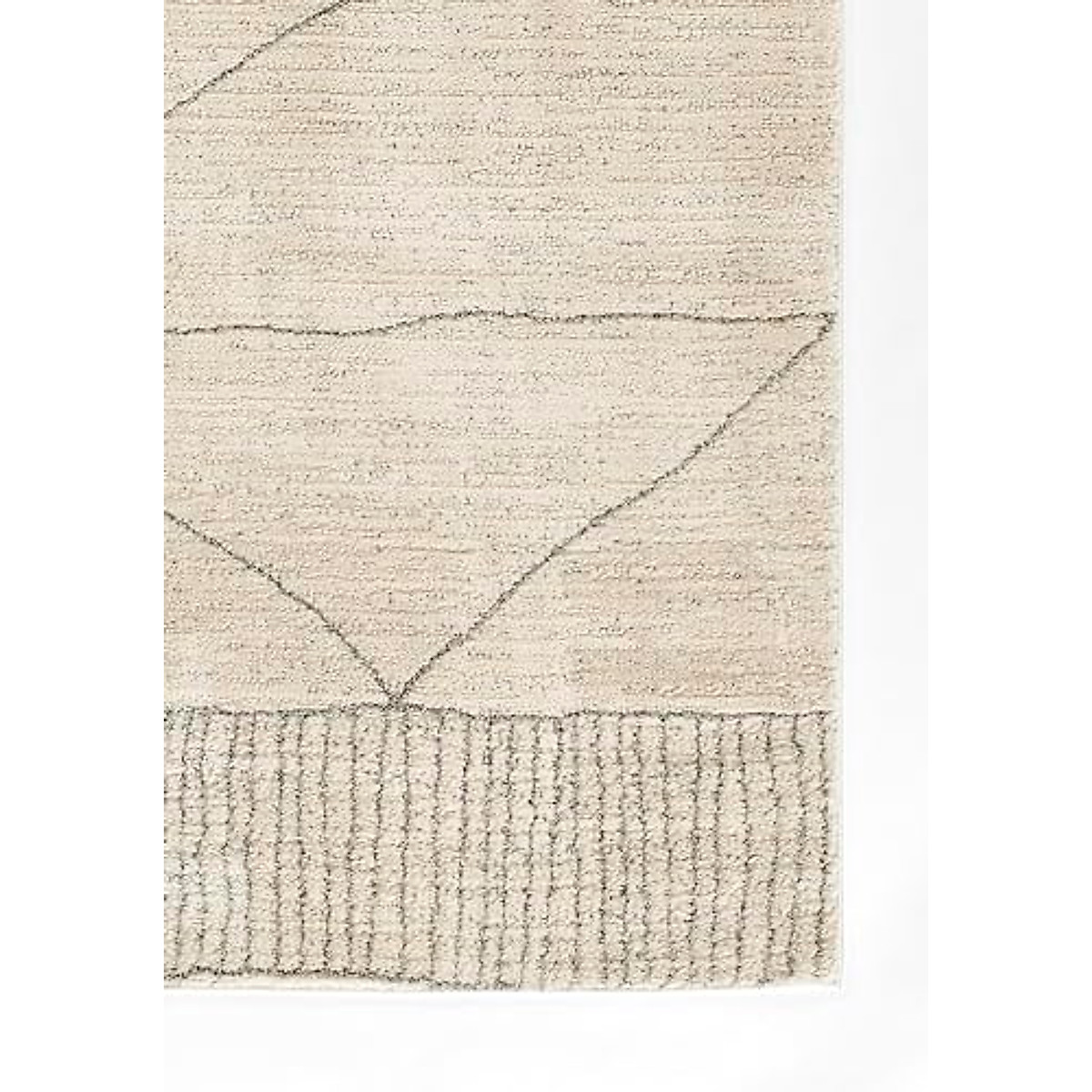 Momeni Rugs WREN 2 Area Rug, 5'3" X 7'3" Ivory Carpet for Living Room, Bedroom, Hallways, Bathroom, and Home Office