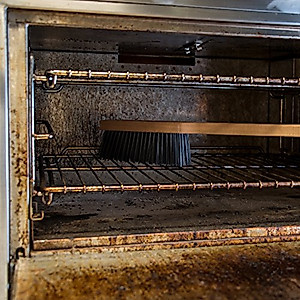 Carlisle FoodService Products 4577200 Carbon Steel Bristle Pizza/BBQ Oven Brush, 39" Overall Length