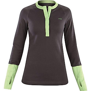 Dakine Women's Neve Henley Shirt, Charcoal, Medium