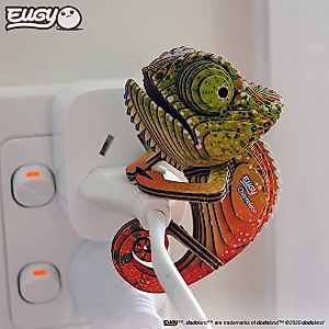 Eugy Chameleon 3D Puzzle, 31 Piece Eco-Friendly Educational Toy Puzzles for Boys, Girls & Kids Ages 6+