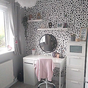 200+ Dalmation Spot Wall Stickers Irregular Polka Dot Stickers Dalmatian Spot Wall Stickers Decal Vinyl Stickers Wall Art Room Decor Bedroom Decor Peel And Stick Nursery Decor Removeable Dots Stickers
