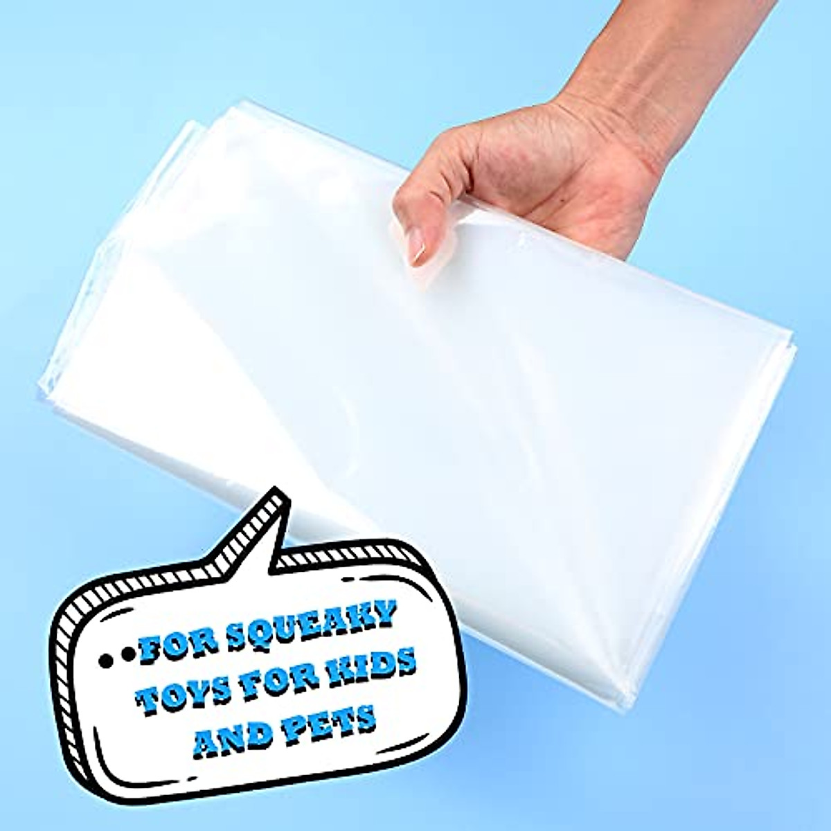 Zonon Noise Making Crinkle Paper Crinkle Material Noise Maker Plastic Film for Baby Dog Cat Toys Pet Supplies (51 x 39 Inch)