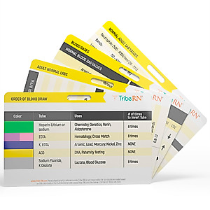 Badge Guru Medical Flash Cards - Lab Values Reference Cards for Nurses, Doctors, EMTs, Nursing Students and Med School Students (Lab Values)