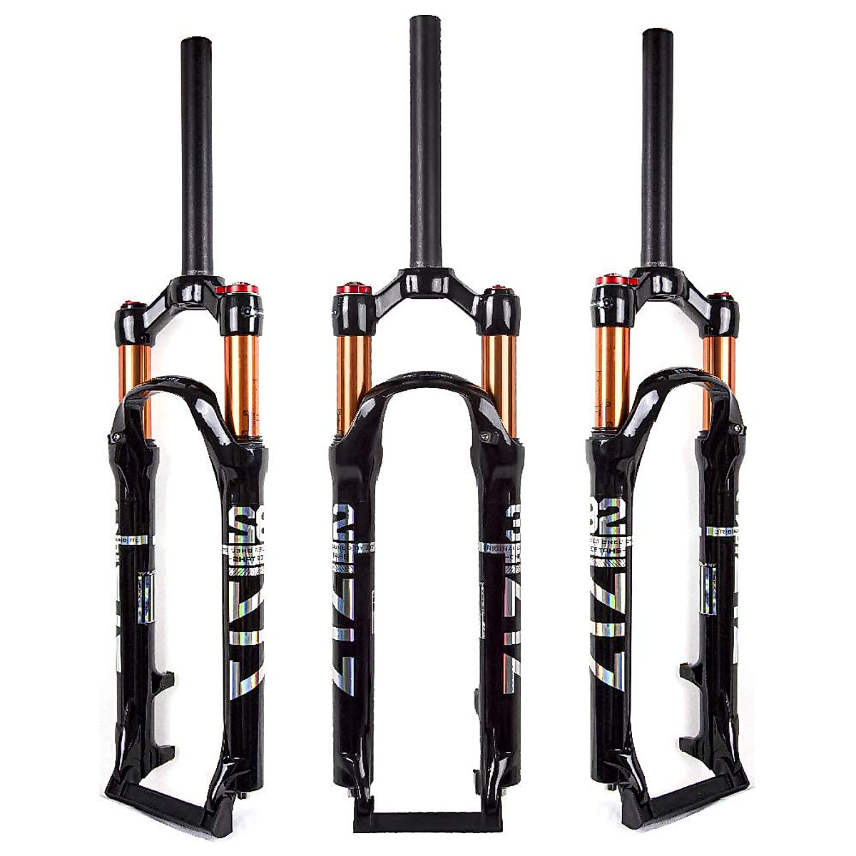 ZTZ 26/27.5/29 inch MTB Air Suspension Fork,120mm Travel, 1 1/8 Straight Tube, QR 9mm*100mm, Manual/Remote Lockout, Ultralight Front Fork for XC/AM Mountain Bike (Manual Lock, 29")