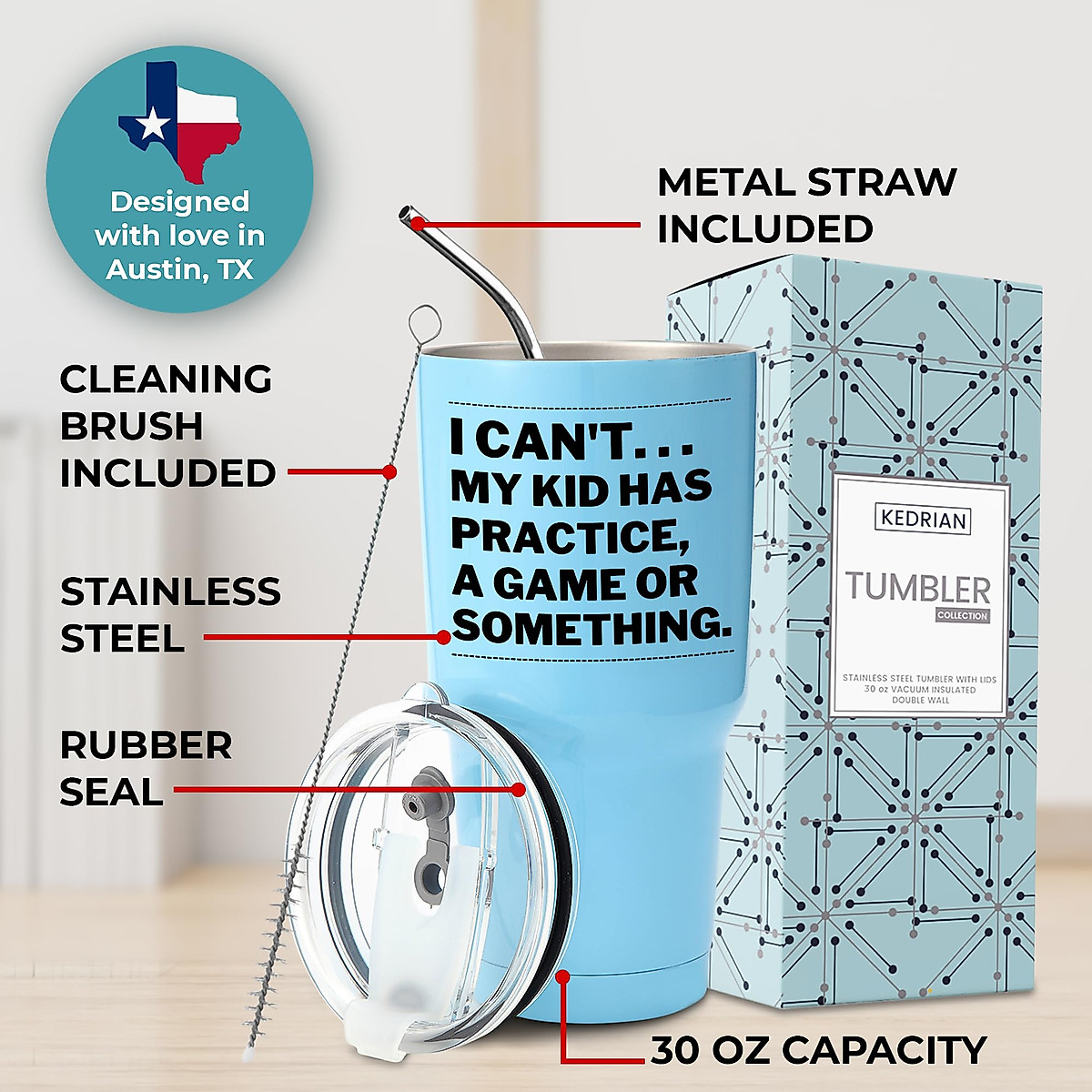 Funny Mom Tumbler 30oz, Funny Gifts For Sports Moms, Baseball Mom Gifts, Volleyball Basketball, Soccer, Softball, Lacrosse, Golf, Football, Hockey, Cheer, Diving, Gymnastics, Wrestling, Tennis Cycling