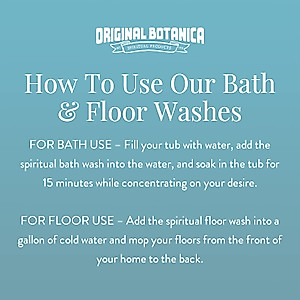 Original Botanica Peace in the Home Bath and Floor Wash Spiritual Cleansing Negative Energy Protection Herb Purification - to Bring Peace in Family and Home, 8oz
