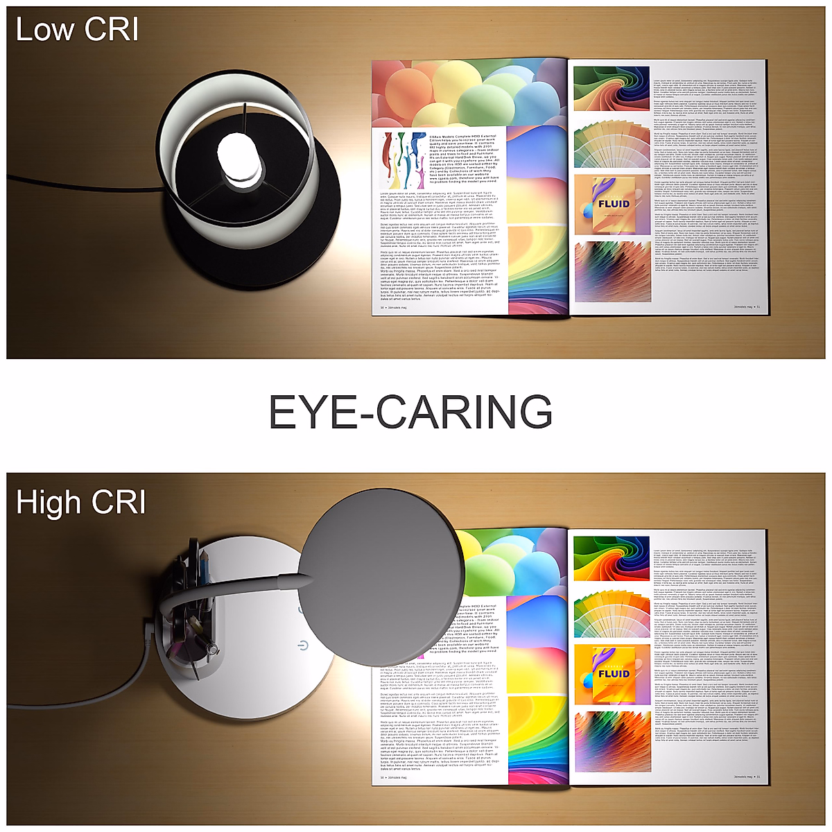 Vicsoon Desk Lamp, LED Desk Lamp for Home Office, Touch Table Lamp with 3 Color Modes 360° Adjustable Arm, Dimmable Desk Light with Pen Phone Holder, White