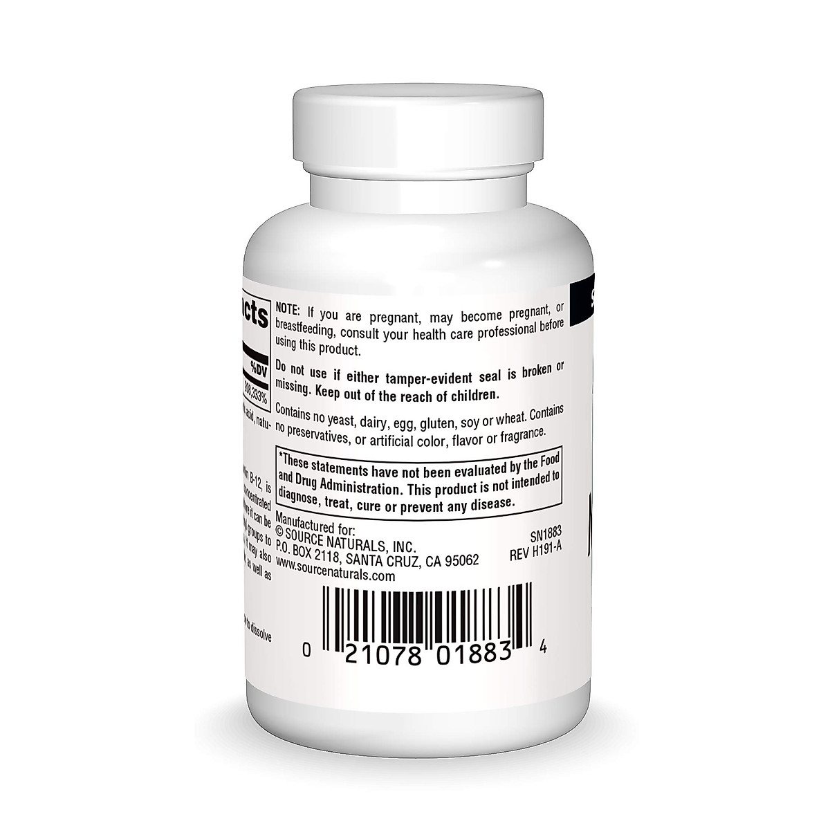 Source Naturals Methylcobalamin Vitamin B-12 5mg Cherry Flavored - 120 Lozenges