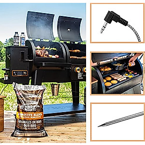 Replacement Meat Probe for Pit Boss Pellet Grill, Compatible with Pit Boss Series Pellet Grill and Smoker, 3.5 mm Plug, 2 Waterproof Temperature Probes…