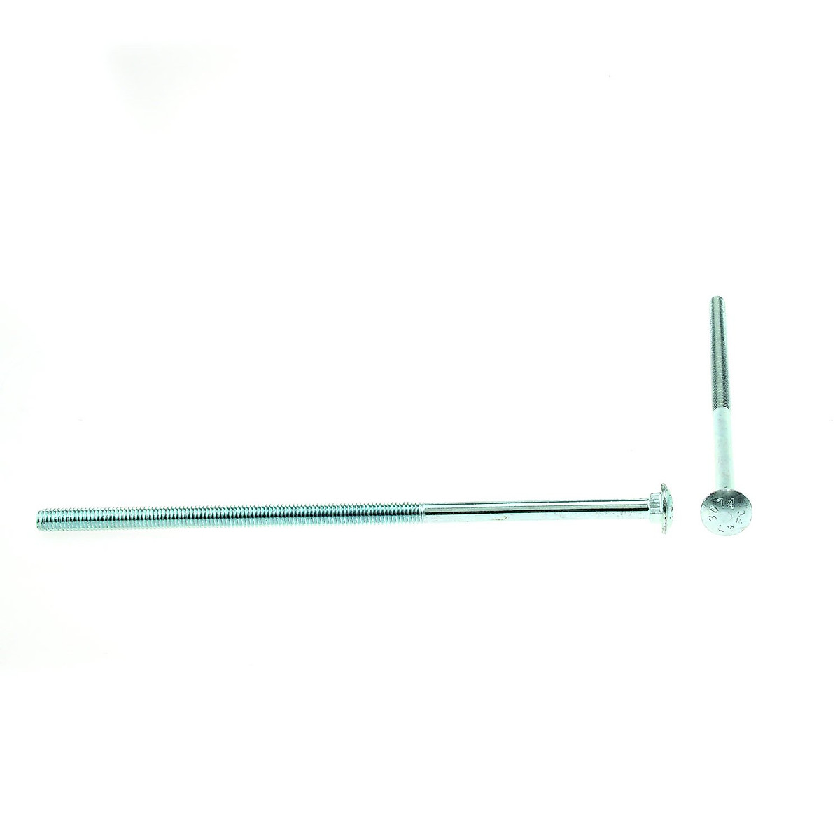 Prime-Line 9064141 Carriage Bolts, 3/8 In.-16 X 10 In., A307 Grade A Zinc Plated Steel (10 Pack)