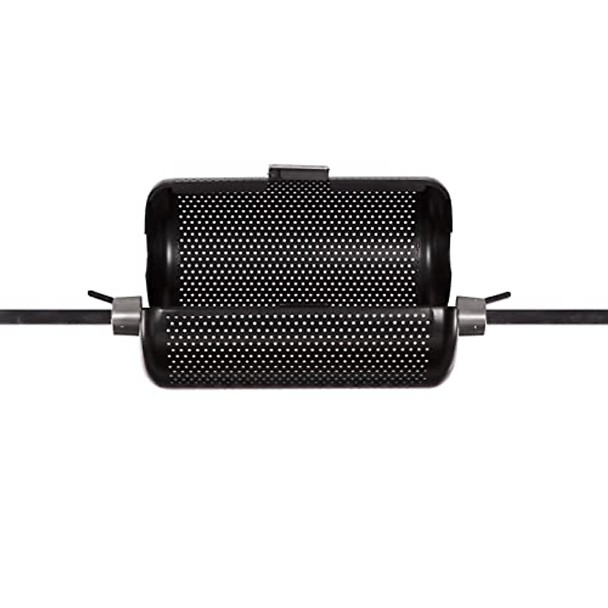 Everdure Rotisserie Grill Basket with Clip Locks, Non-Stick Food Grade Tumbler, Round Basket, Fits Standard Rotisserie Grills with 5/16” or 5/8” Square Spit Rods, Great for Meat and Vegetables