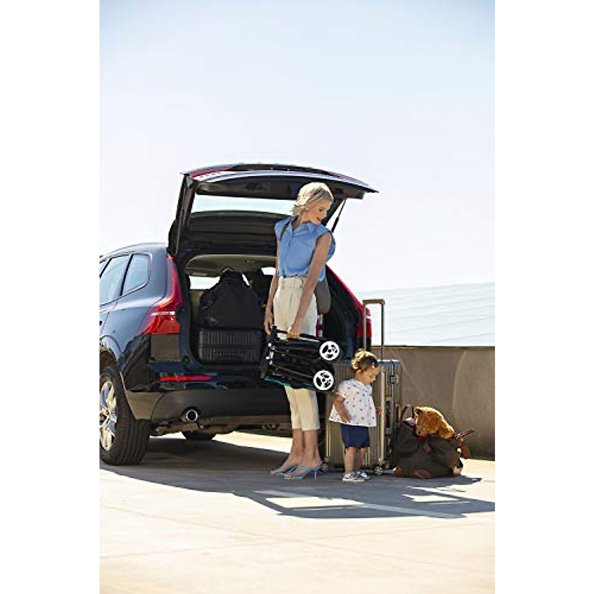 Cybex Fold Libelle Stroller UltraLightweight Small Hand Luggage Compliant Compact Stroller Fits Car Seats Sold Separately Infants 6 Months+, Deep Black