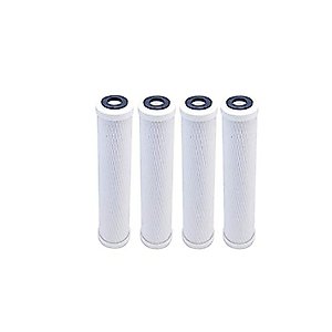 CFS – 4 Pack Activated Carbon Block Water Filter Cartridges Compatible with WHKF-DWH Models – Remove Bad Taste and Odor – Whole House Replacement Filter Cartridge – 10" Universal Filter Cartridge