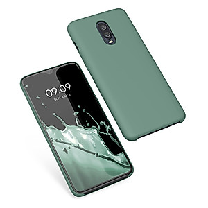 kwmobile Case Compatible with OnePlus 6T Case - TPU Silicone Phone Cover with Soft Finish - Forest Green