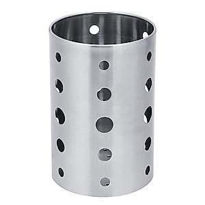 Jerliflyer Stainless Steel Tableware Storage Bucket, Kitchen Utensil Rack Caddy Stainless Steel Chopsticks Cutlery Cookware Organizer Cutlery Storage Rack