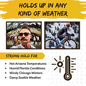 THE VINTAGE GROOMING CO. Death Grip Extra Strong Mustache Wax and Night Fury Mustache Wax Remover Oil Set