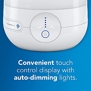 Vicks FilterFree Plus Cool Mist Plus Humidifier (VUL565), Medium Room –Filter-Free Cool Mist Humidifier for Baby, Kids and Adult Rooms, Works with Vicks VapoPads