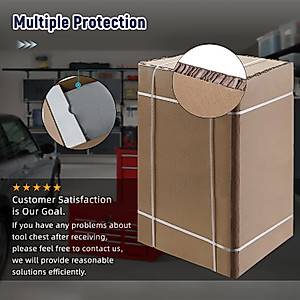 8-Drawer Rolling Tool Chest & Portable Tool Box with 2 Handles, Lockable Rolling Tool Box with 4 Hooks, Large Capacity Garage Storage Tool Cabinet for Warehouse, Repair Shop(Black)