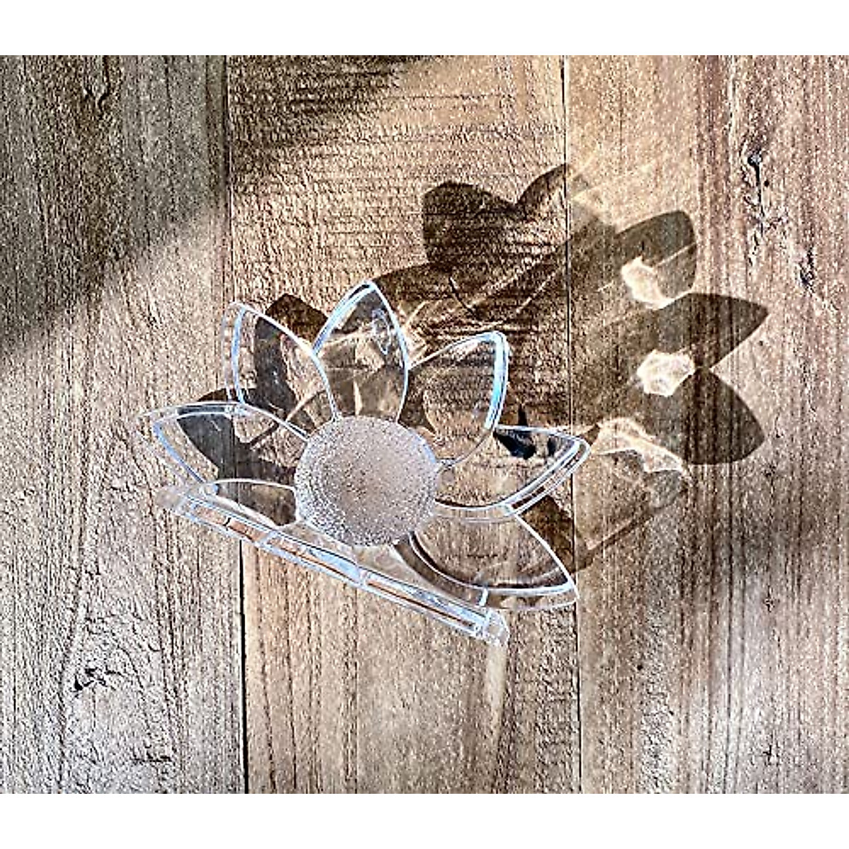 KLIFA- SUNFLOWER Acrylic Napkin Holder, Freestanding Tissue Dispenser, Countertop, Clear