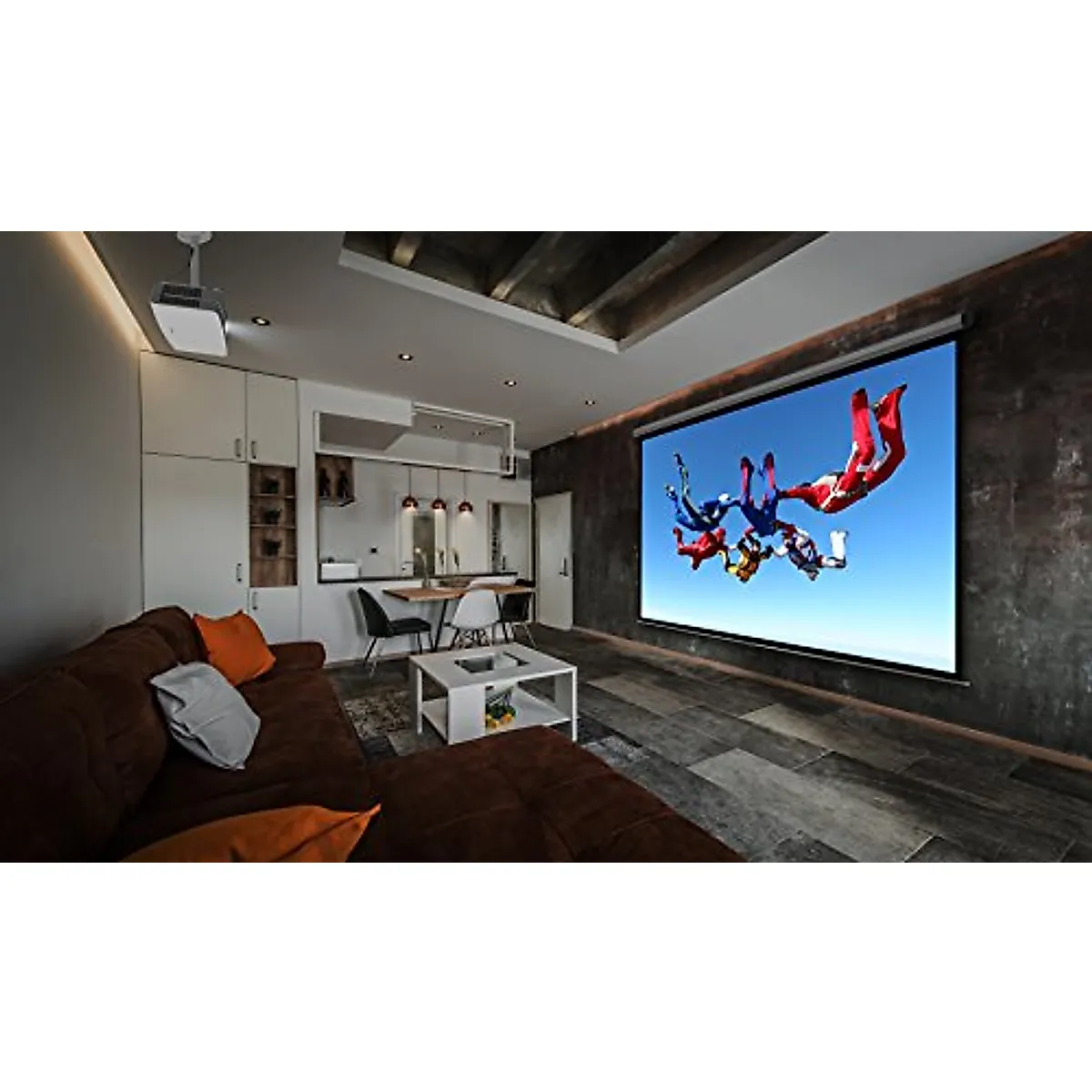 Optoma UHD60 True 4K UHD Projector, Bright 3000 Lumens, Entertainment and Movies, Rec.2020 with DCI-P3 for Wide Color Gamut, HDMI 2.0 and HDR10, WHITE