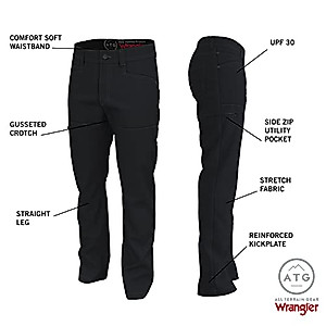 ATG by Wrangler Men's Synthetic Utility Pant, morel, 36W x 34L