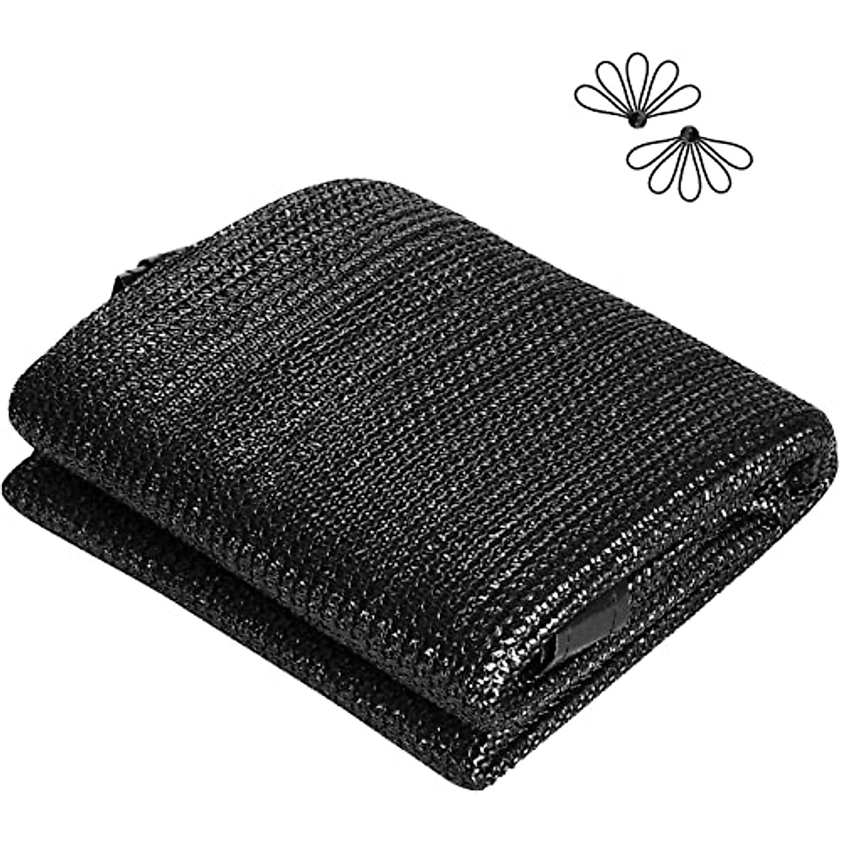 VIVOSUN Sunblock Shade Cloth, 50%-60% Shade Net, 6.5' x 10' Black Garden Shade Mesh with Grommets for Plant Covers, Swimming Pools, Patios, and Yards