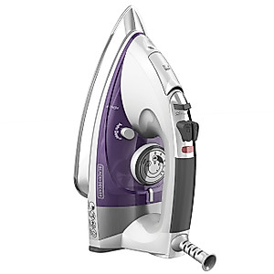 BLACK+DECKER IR1350S with Extra Large Soleplate, 13.2" x 16.3" x 7", Purple