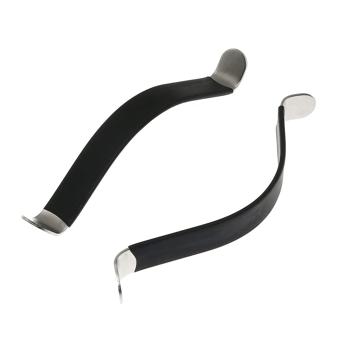 Maxmoral String Spreader 2Pairs Rubber Coated Metal Guitar String Spreaders For Fretboard Cleaning Filing Polishing or Repairs