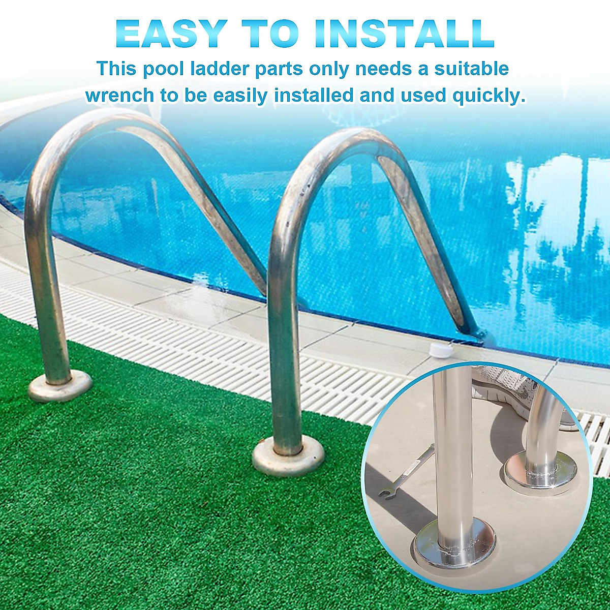 Pool Ladder Anchors - PW-4C Perma-Socket Wedge Assy for Perma Cast Style Bronze Anchor Socket Bolt/Fit 3", 4" Sockets