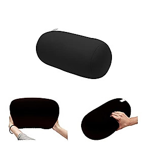 HAKUNA Microbead Bolster Tube Pillow,Round Neck Pillow Roll Cervical Support Pillows,Back Head Neck Support Sleeping Throw Pillows Leg Spacer for Travel Home Sofa Bed