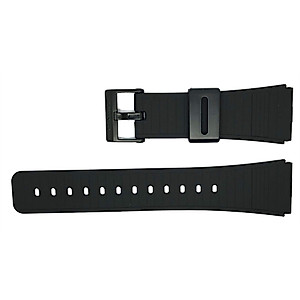 Casio 70378364 - Strap (22), Black/White, strip